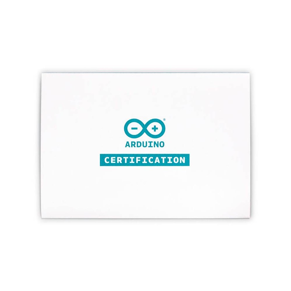 ARDUINO ® CERTIFICATION FUNDAMENTALS: Starter Kit + EXAMEN